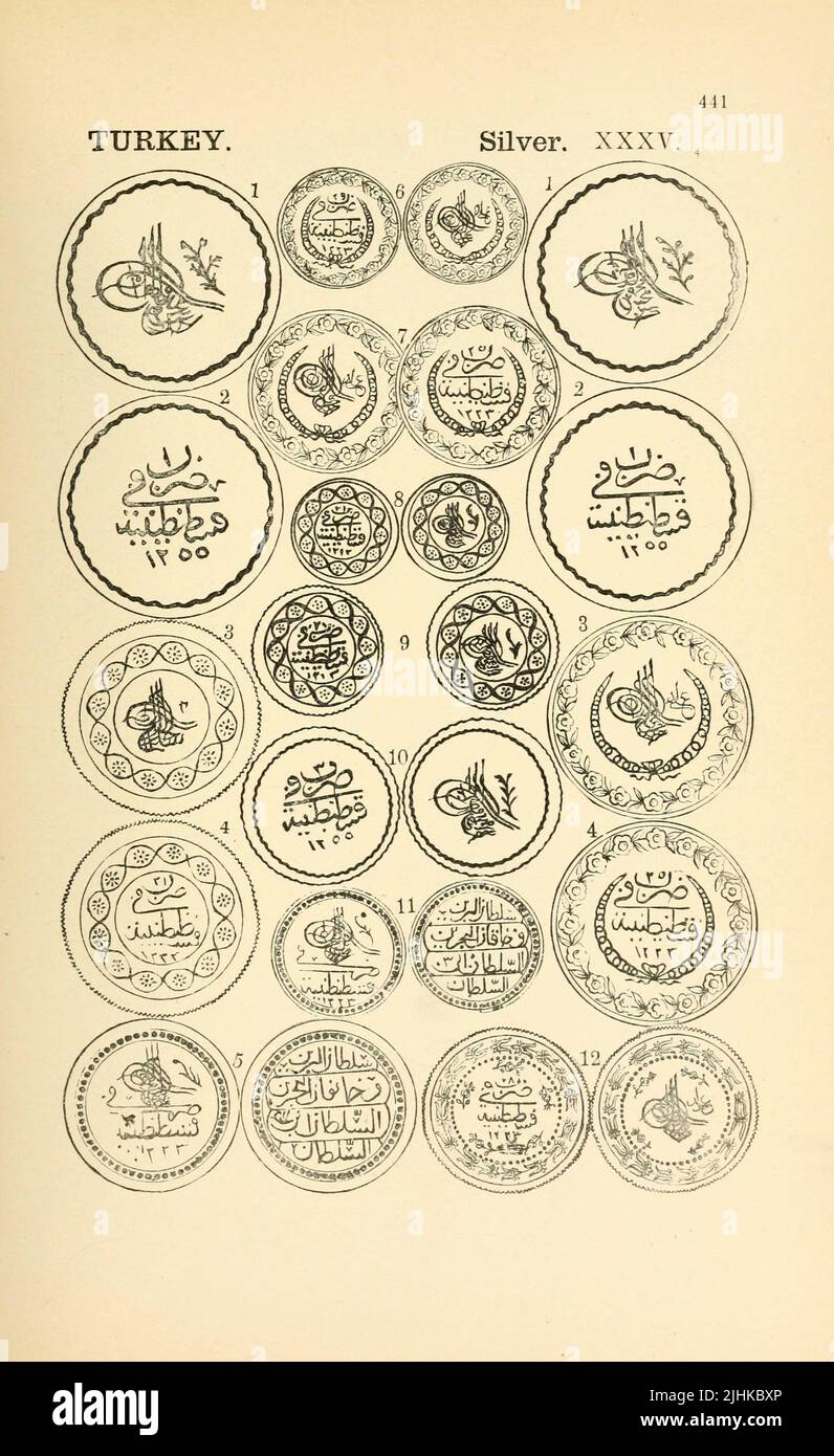 Coins from Turkey from the book Illustrated encyclopaedia of gold and ...