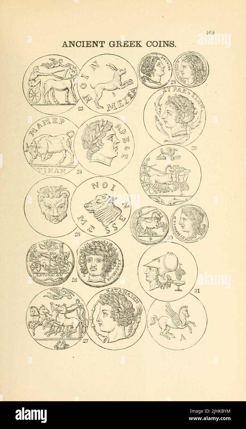 Ancient Greek Coins from the book Illustrated encyclopaedia of gold and ...