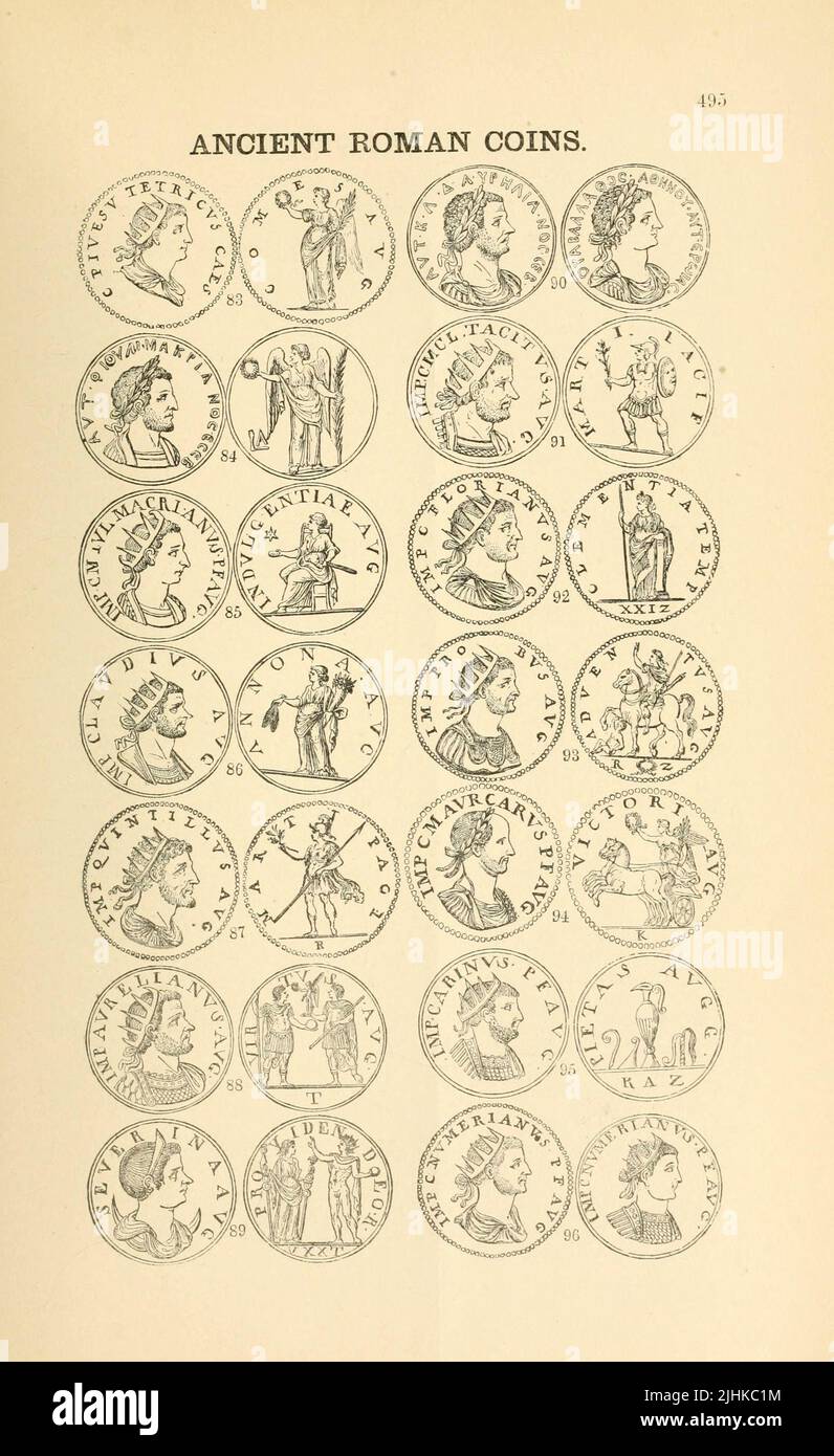 Ancient Roman Empire Coins from the book Illustrated encyclopaedia of ...