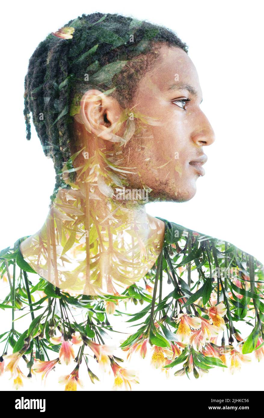 Two images combined in a double exposure technique Stock Photo - Alamy