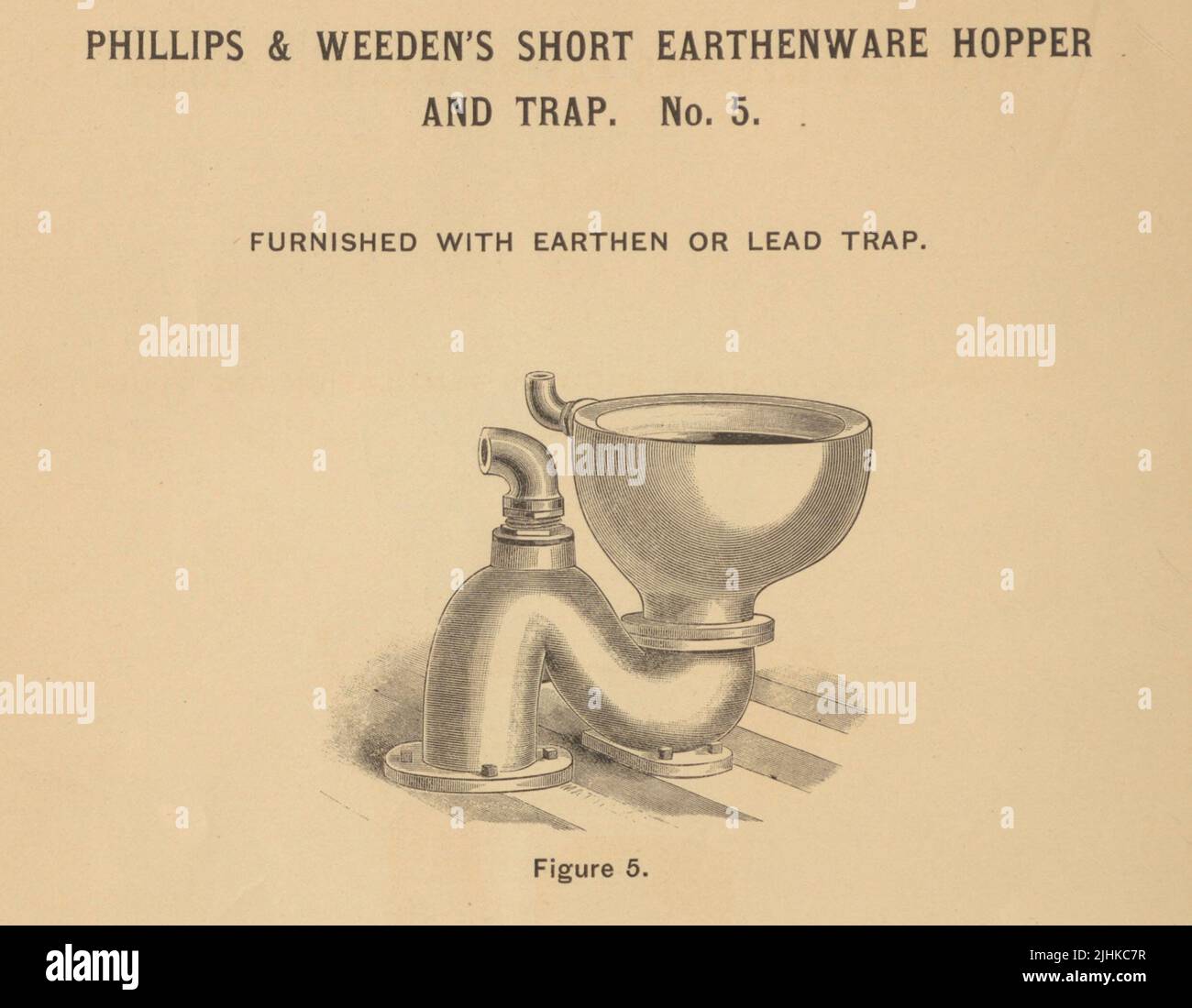 Phillips & Weeden's Short Earthenware Hopper and Trap No. 5 (Furnished ...