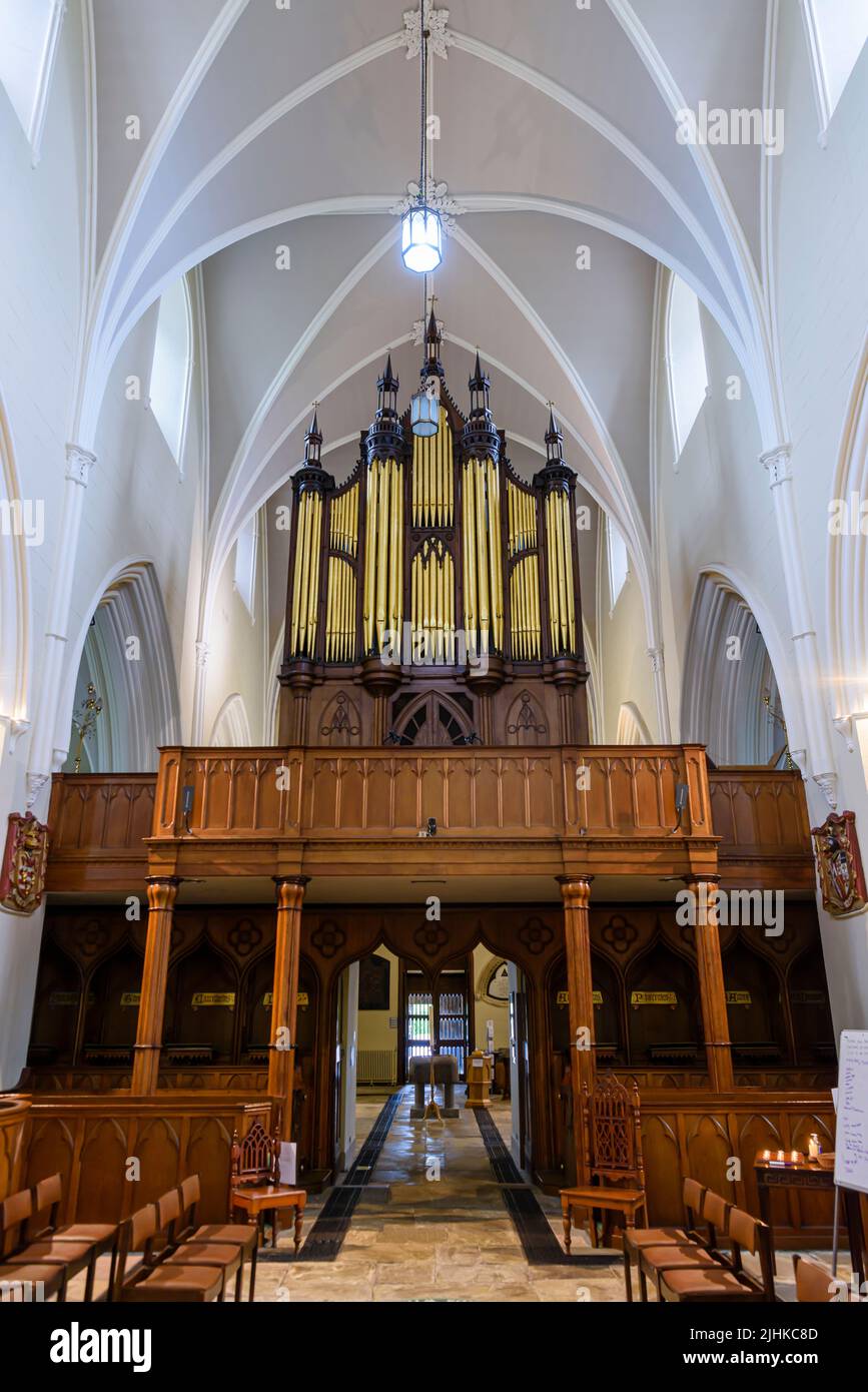 Pipe organ inside Down Cathedral (Church of Ireland), Downpatrick ...
