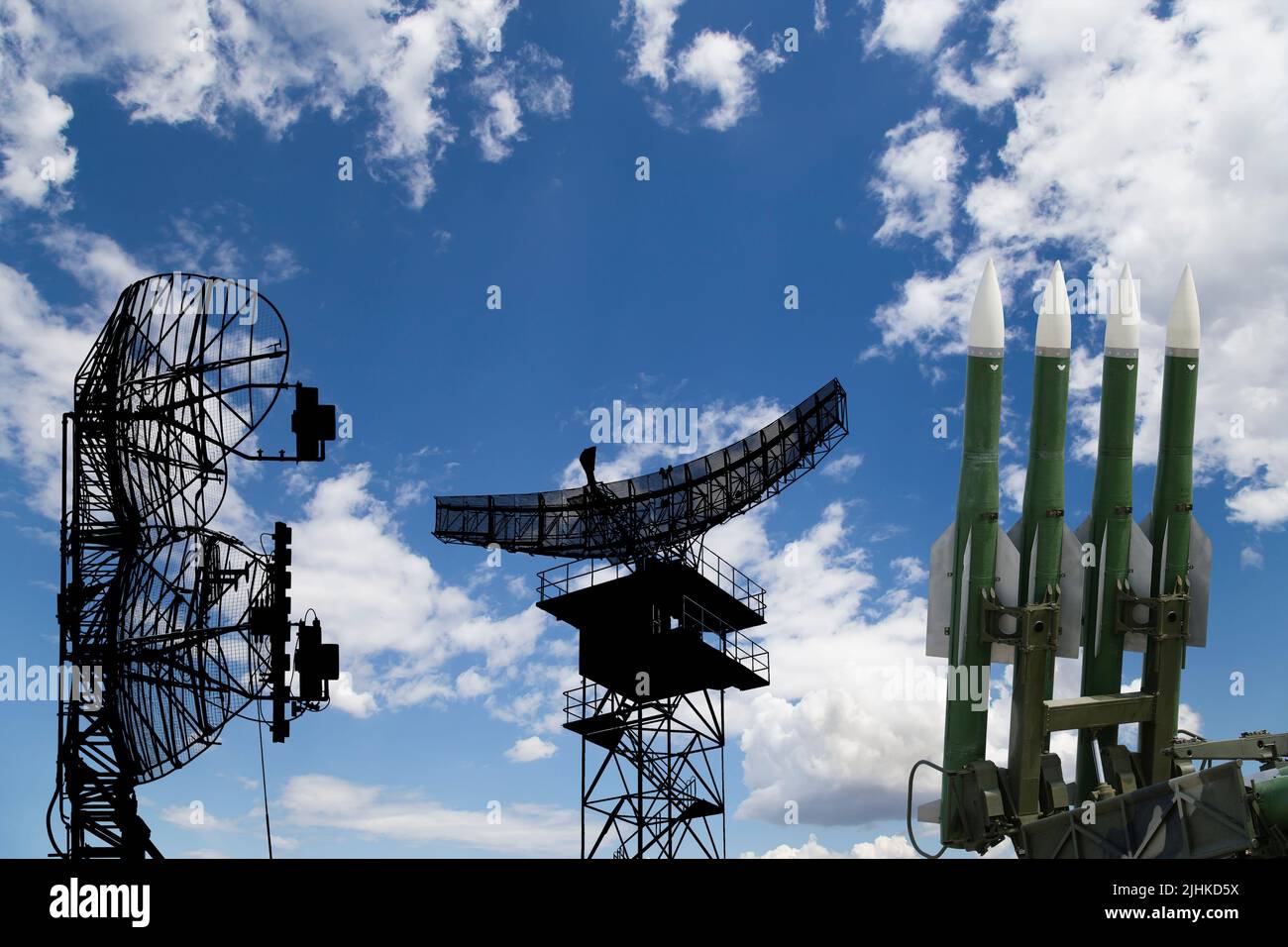 Air defense radars of military mobile anti aircraft systems and modern ...