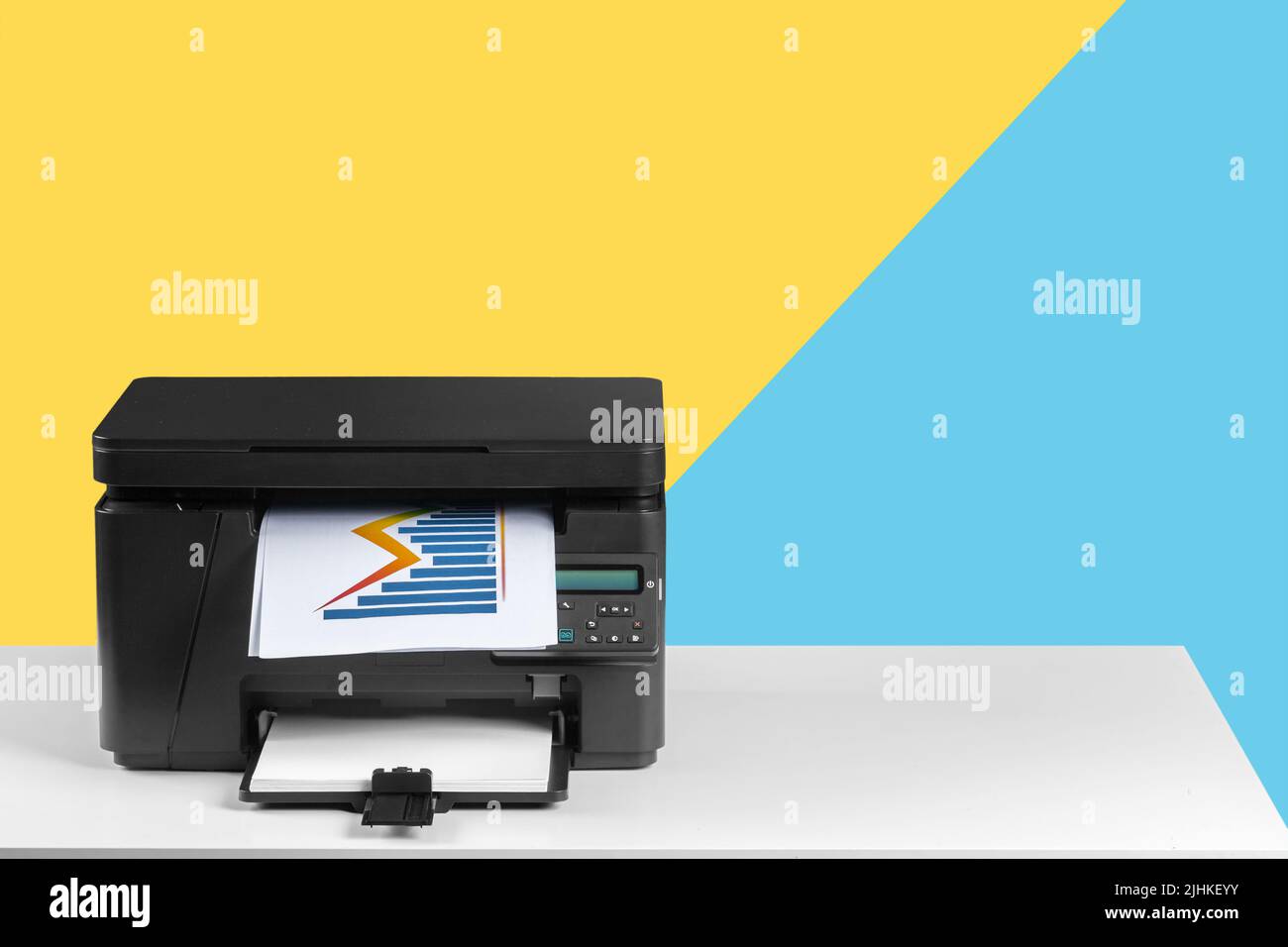 Printer, copier, scanner. Office table Stock Photo - Alamy
