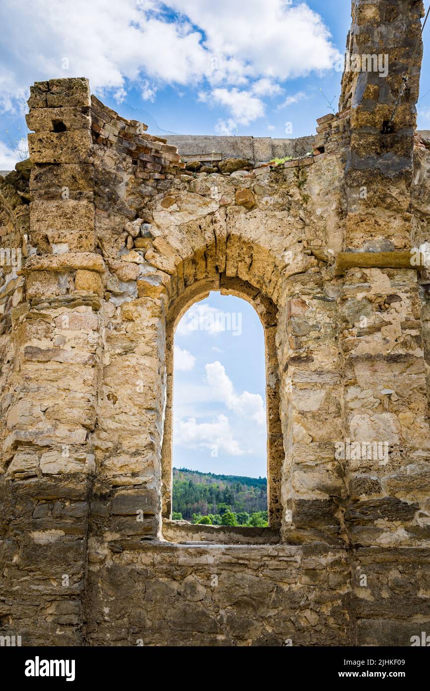 Summer photo of Submerged church in Zhrebchevo Bulgaria. Landscape with ...