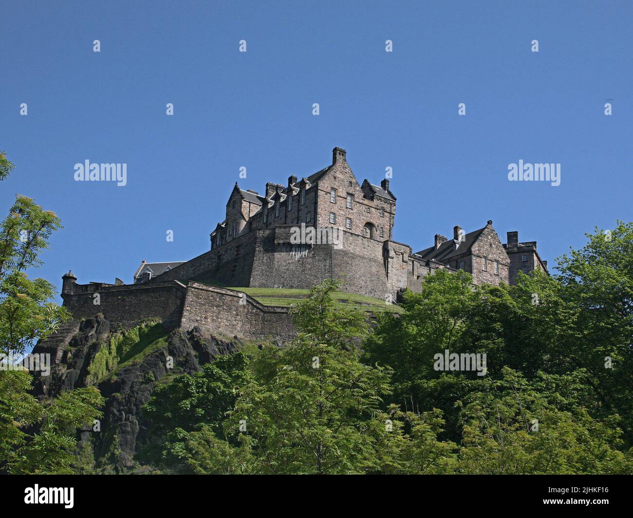 View edinburgh castle from west hi-res stock photography and images - Alamy