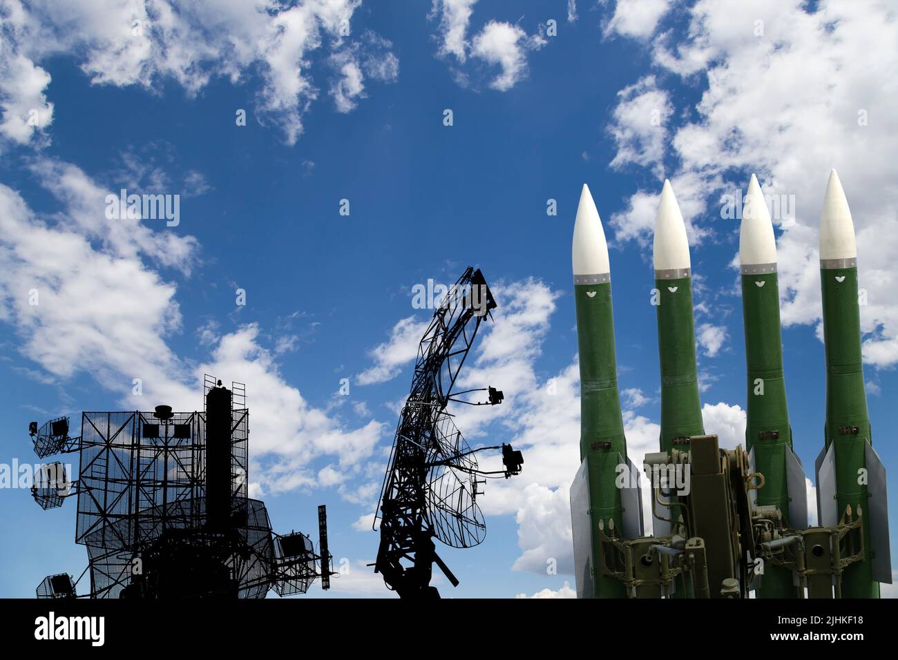 Air defense radars of military mobile anti aircraft systems and modern ...