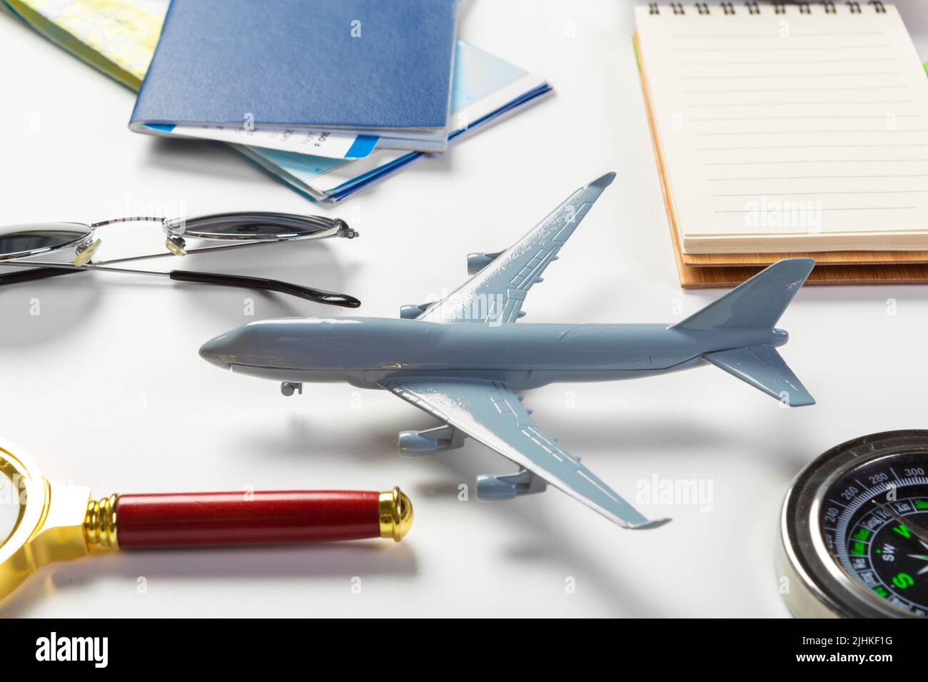 travel, summer vacation, tourism and objects concept Stock Photo - Alamy