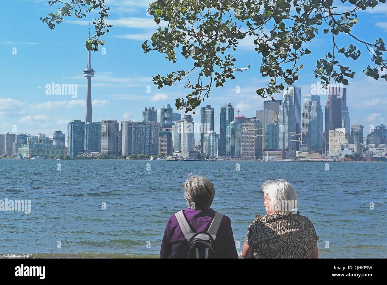 Toronto skyline from Islands Park Stock Photo - Alamy