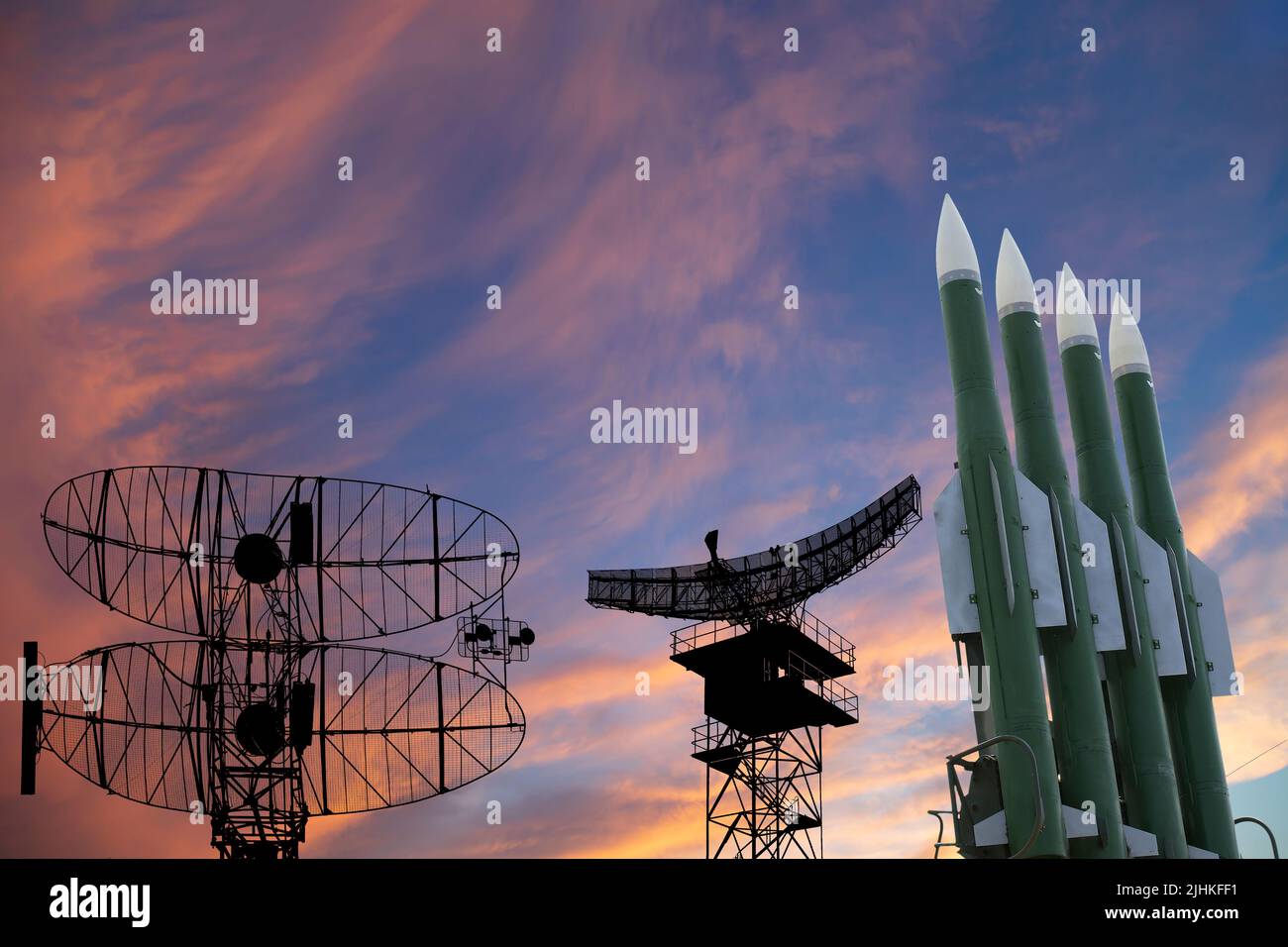 Air defense radars of military mobile anti aircraft systems and modern ...