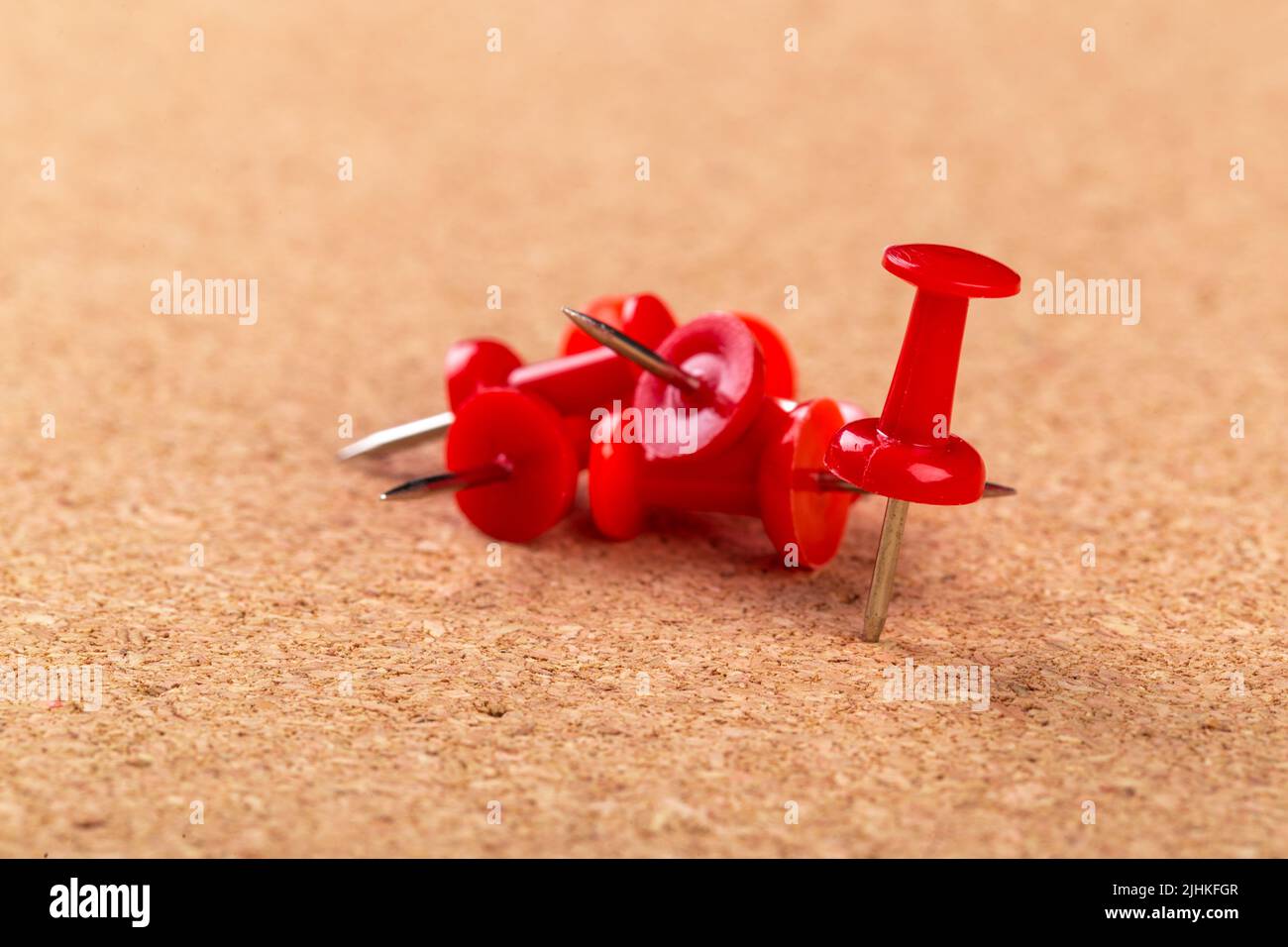 Pin board texture for background and colorful pins Stock Photo - Alamy