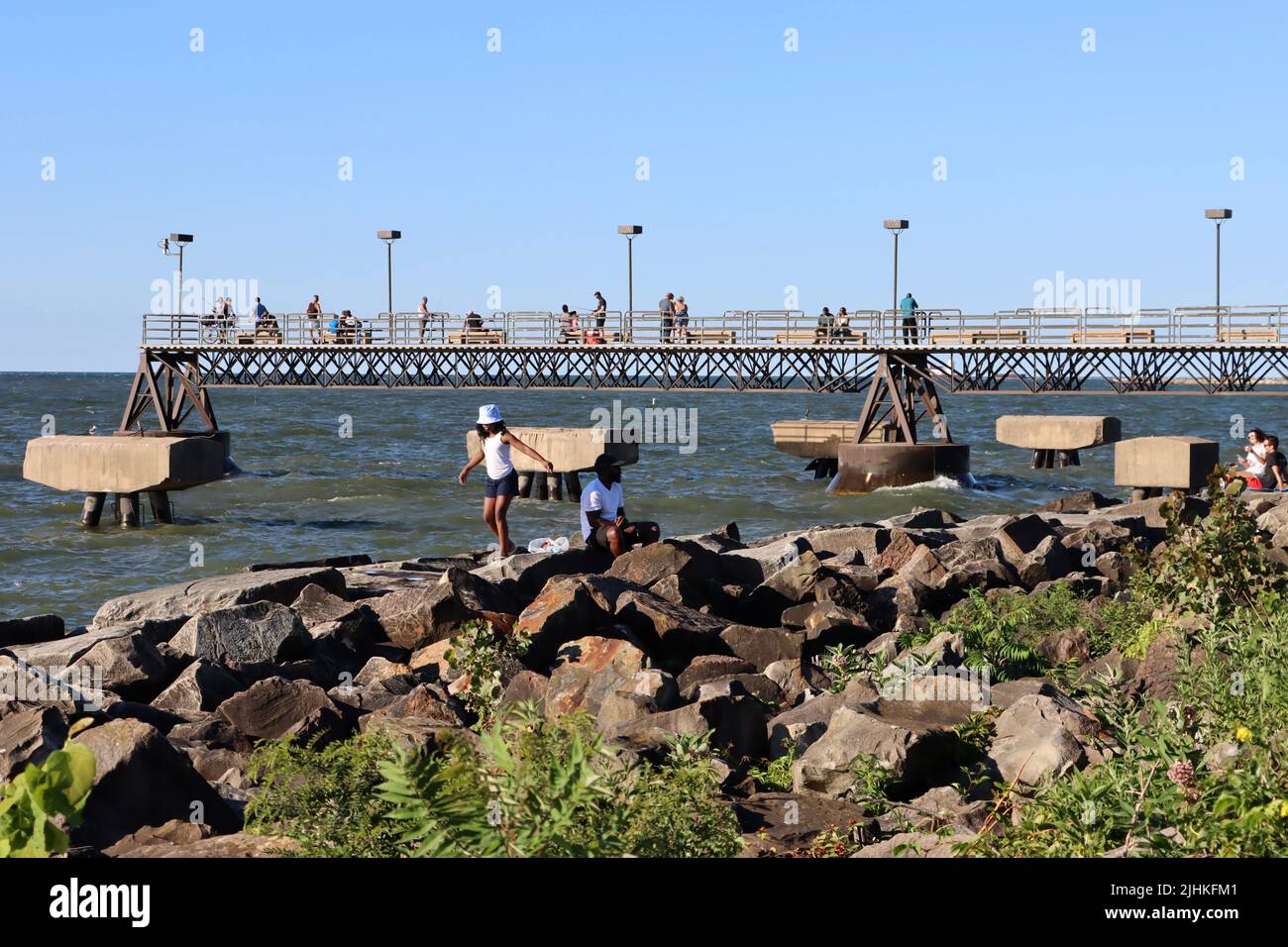 Edgewater Beach of Cleveland, June 2022 Stock Photo - Alamy
