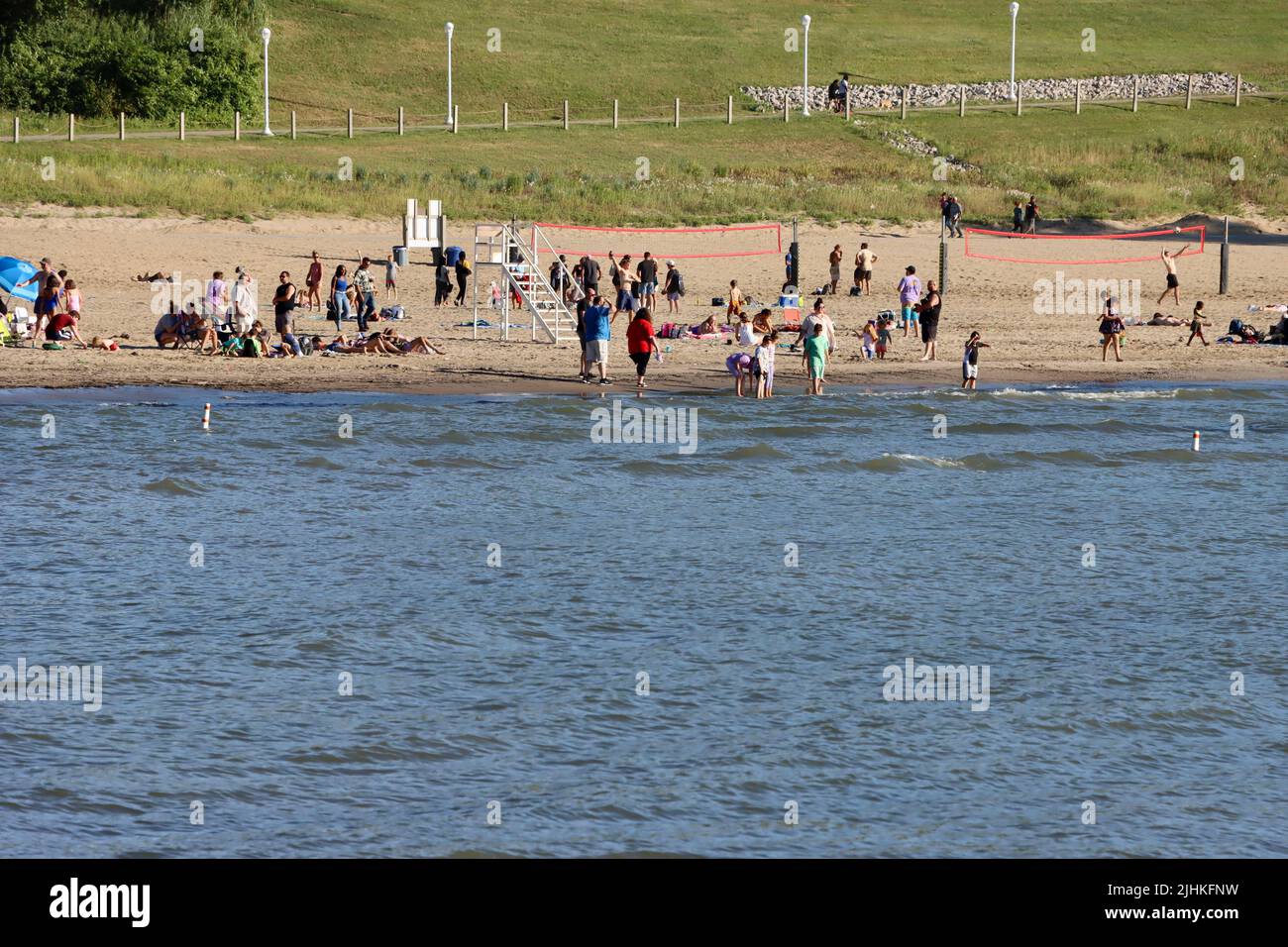 Edgewater Beach of Cleveland, June 2022 Stock Photo - Alamy