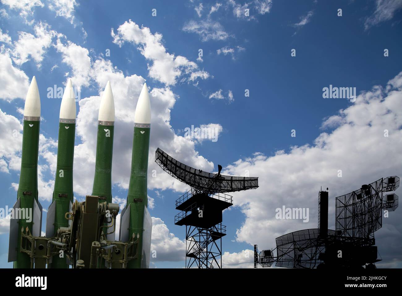 Air defense radars of military mobile anti aircraft systems and modern ...