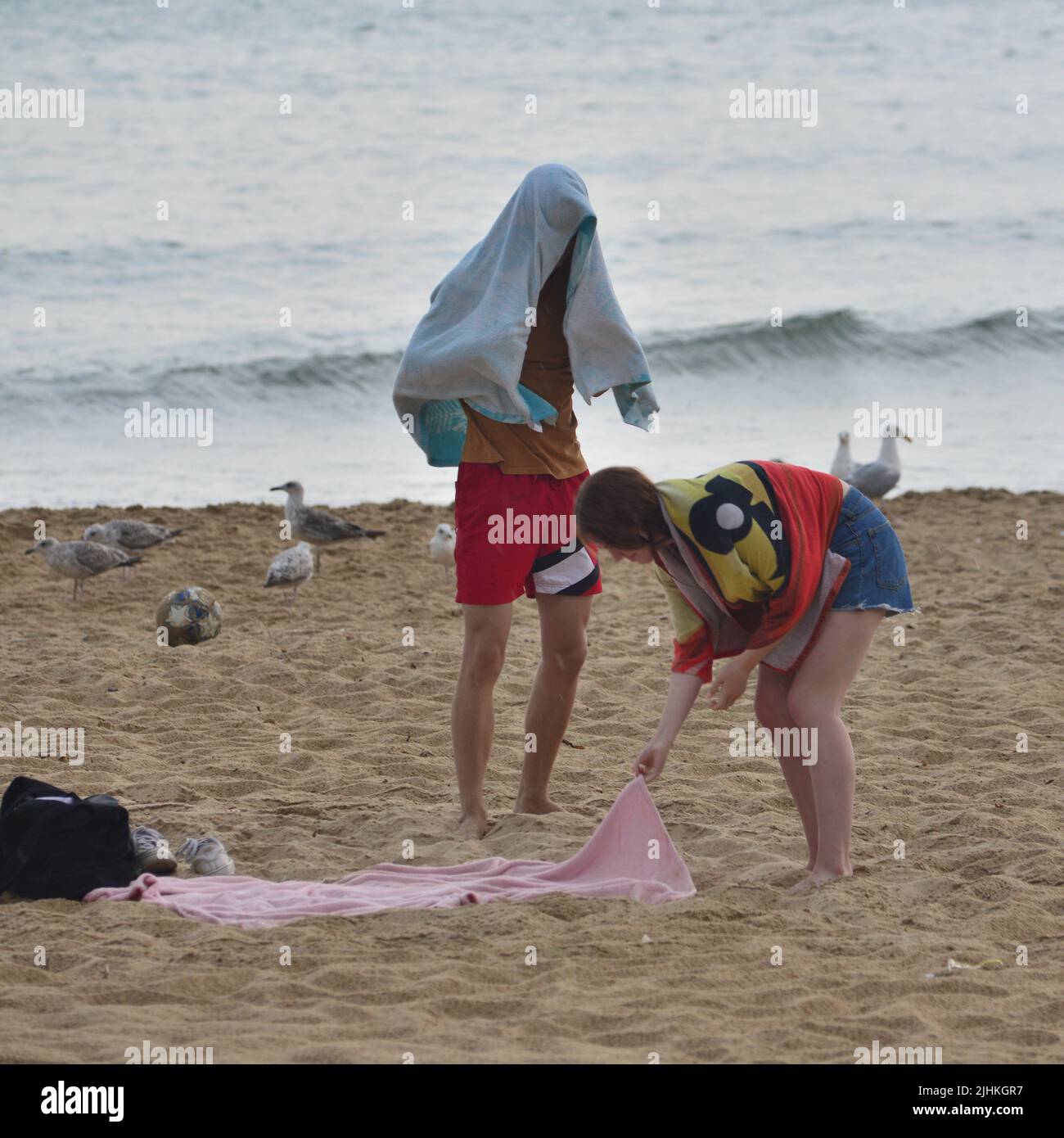 Bournemouth beach busy 2022 hi-res stock photography and images - Alamy