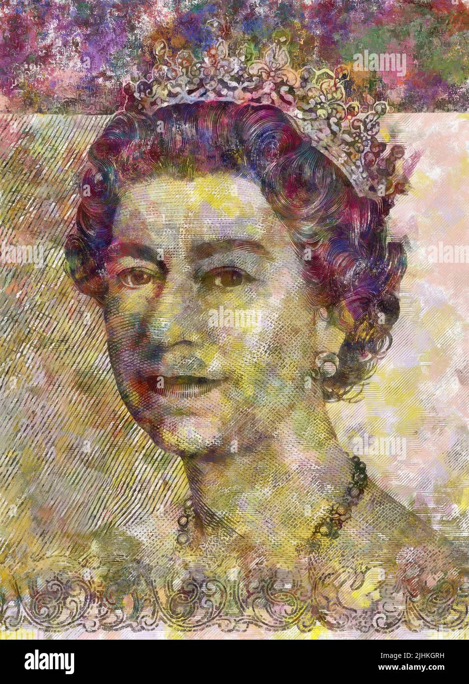 Queen elizabeth 1952 color hi-res stock photography and images - Alamy