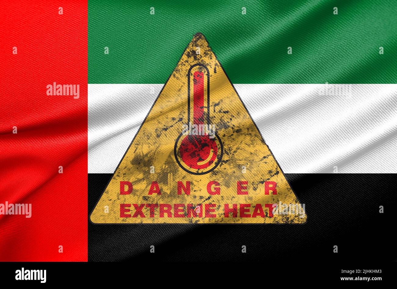 Danger extreme heat in united arab emirates hi-res stock photography ...