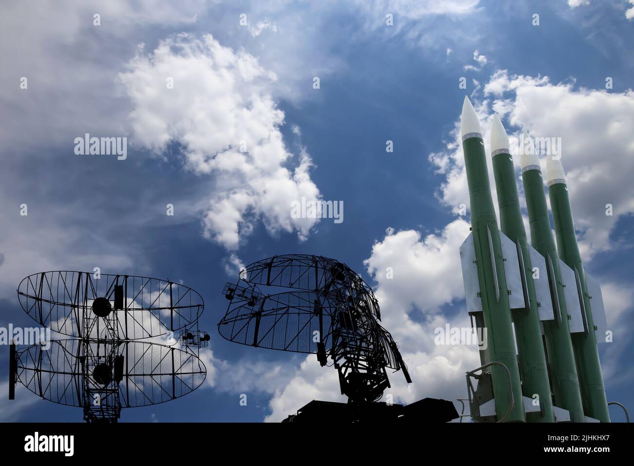 Air defense radars of military mobile anti aircraft systems and modern ...