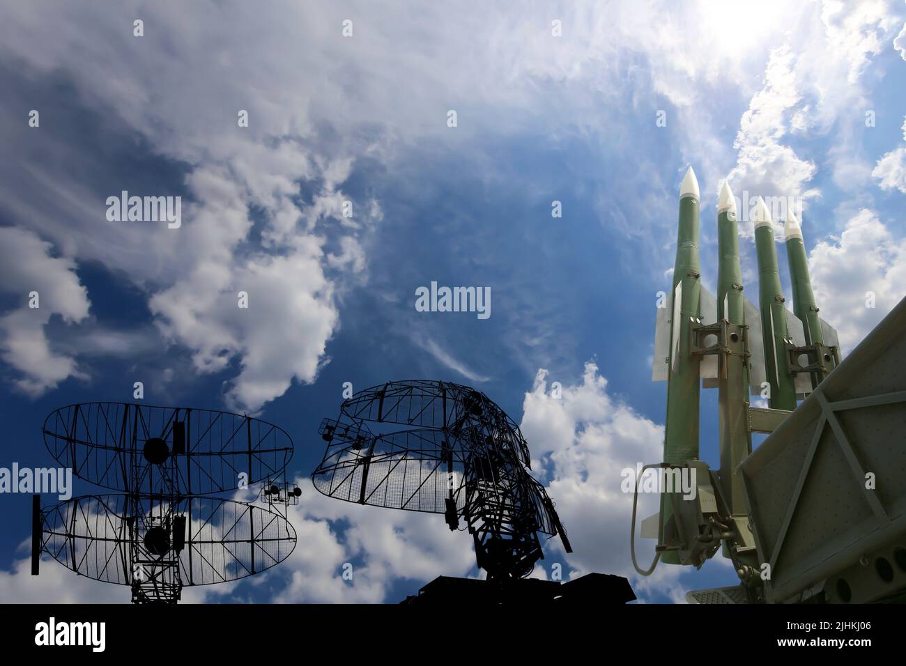 Air defense radars of military mobile anti aircraft systems and modern ...