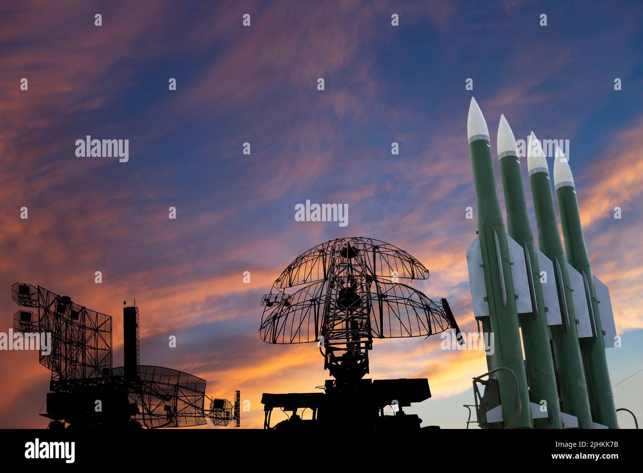 Air defense radars of military mobile anti aircraft systems and modern ...