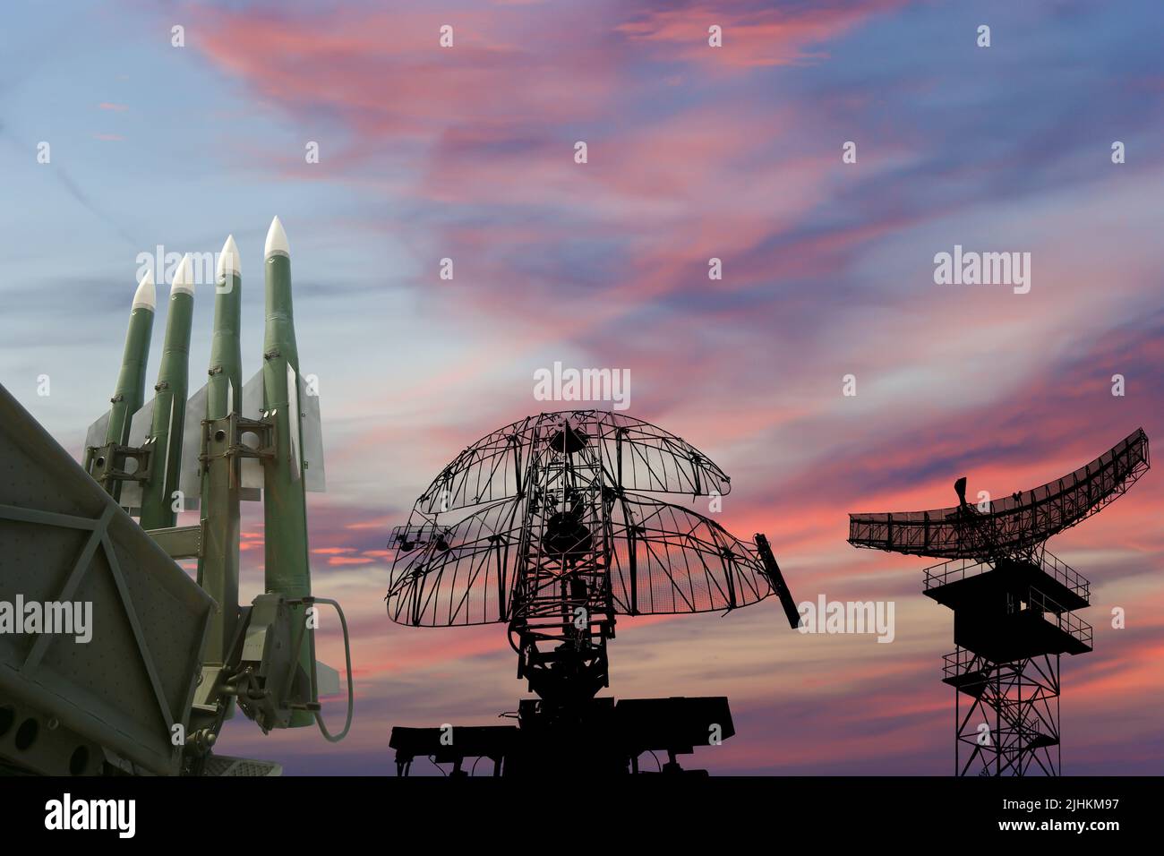 Air defense radars of military mobile anti aircraft systems and modern ...