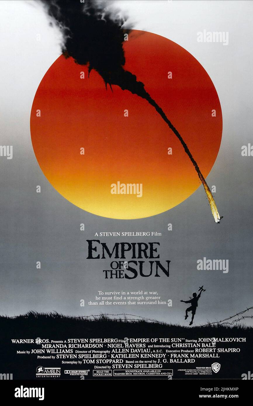 MOVIE POSTER, EMPIRE OF THE SUN, 1987 Stock Photo - Alamy