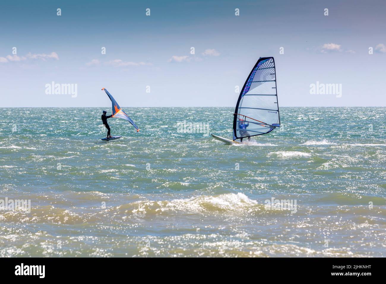 Hythe kent beach and surfing hi-res stock photography and images - Alamy