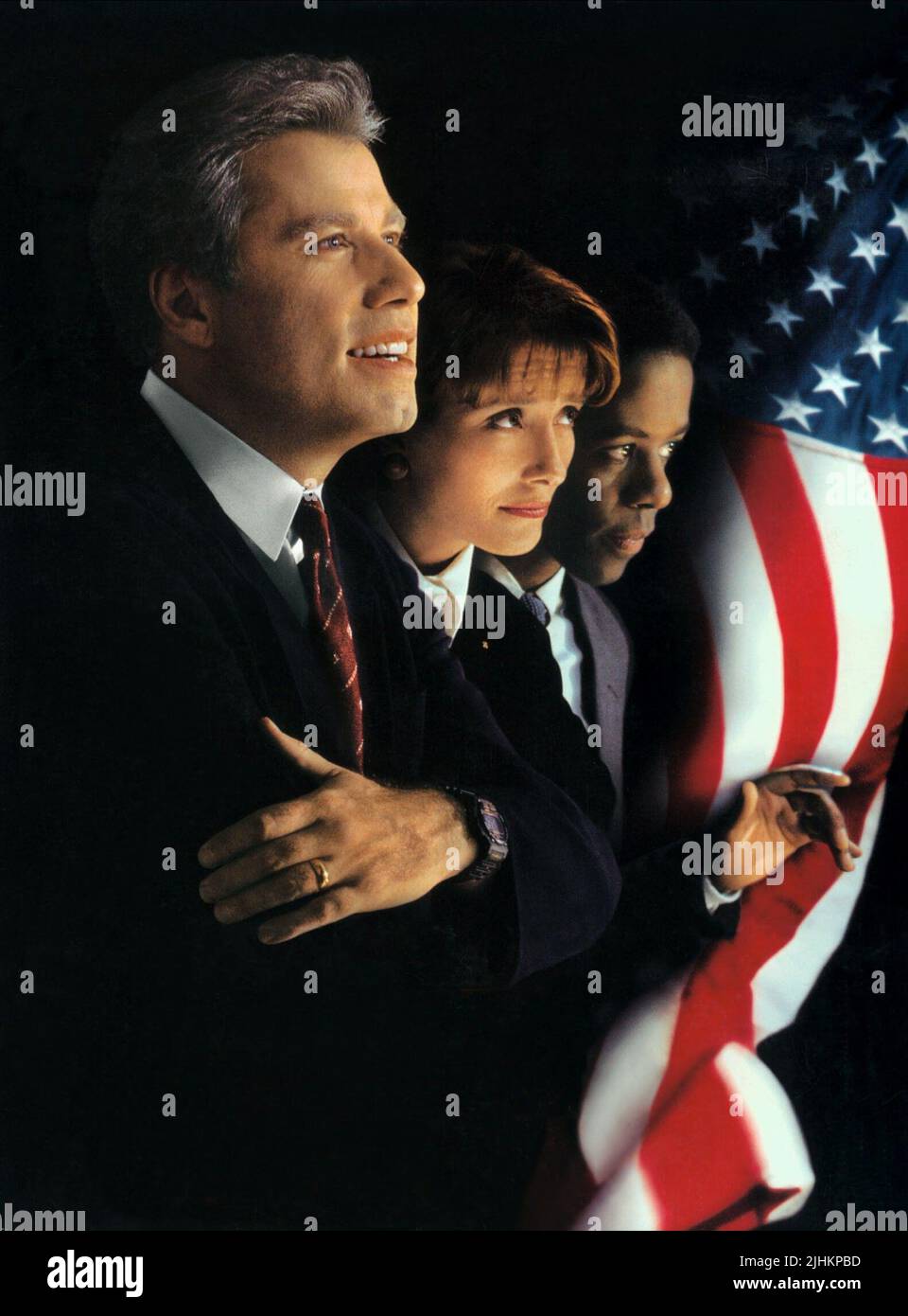 JOHN TRAVOLTA, EMMA THOMPSON, ADRIAN LESTER, PRIMARY COLORS, 1998 Stock ...