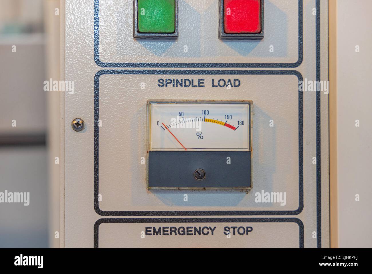 Spindle Load Needle Gauge Spindle Percentage Indicator Power On Off ...