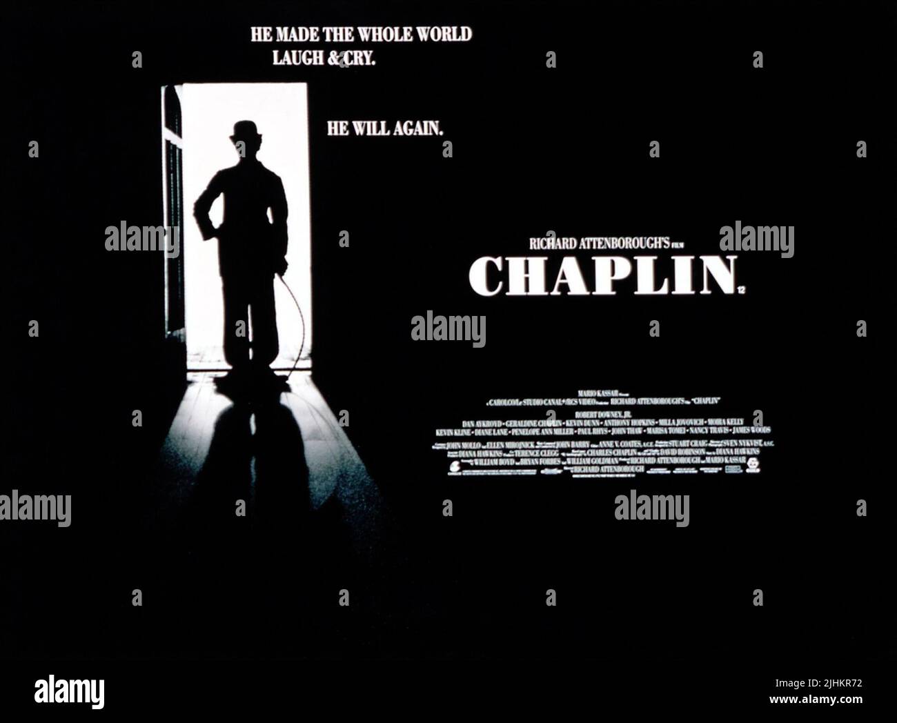 Chaplin movie poster robert downey jr hi-res stock photography and ...