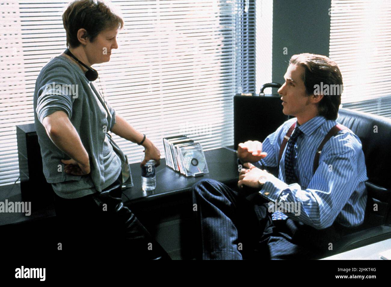 MARY HARRON, CHRISTIAN BALE, AMERICAN PSYCHO, 2000 Stock Photo - Alamy