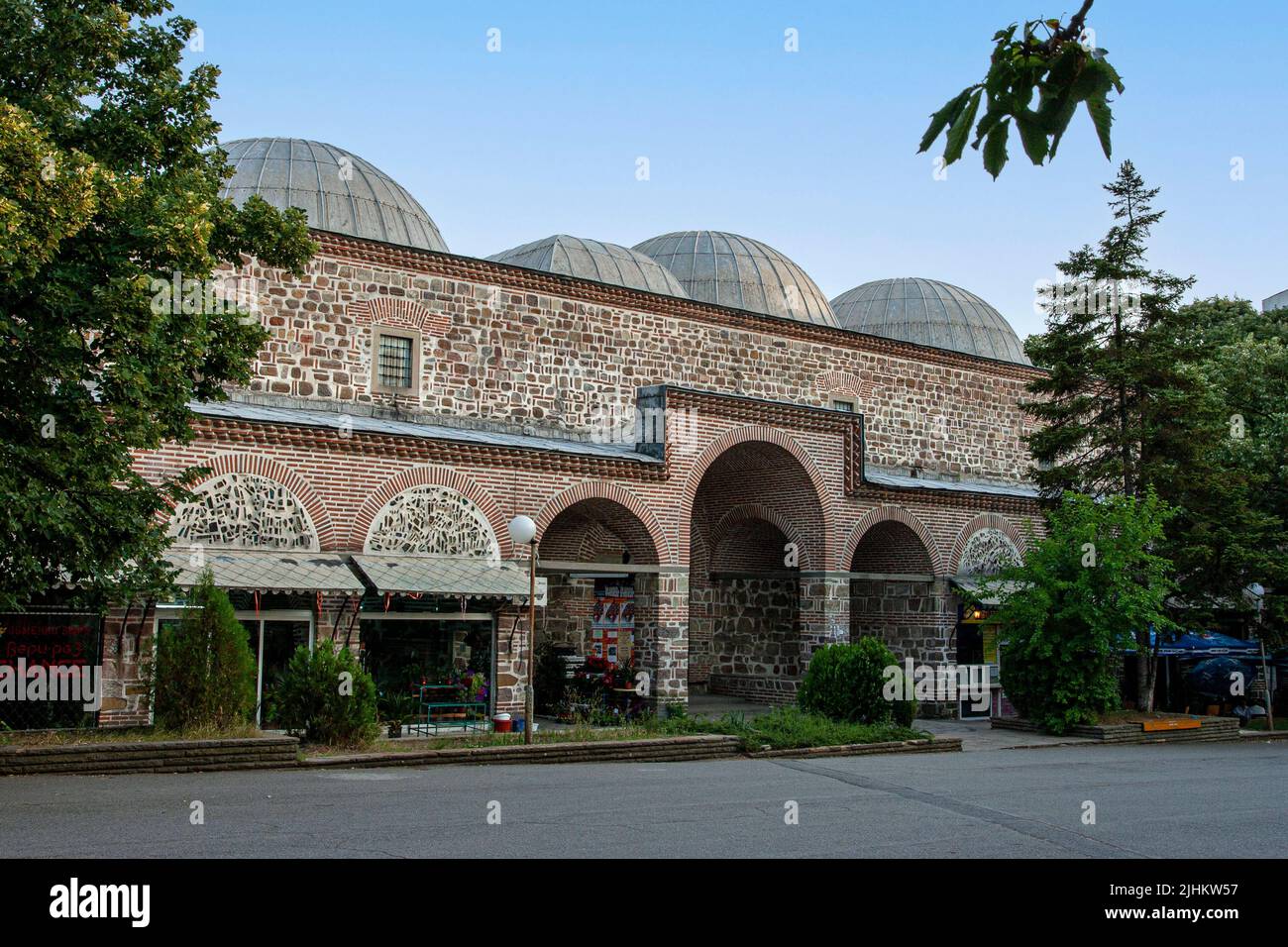 Bezisten and Old or Eski Mosque in Yambol town, ottoman architecture ...