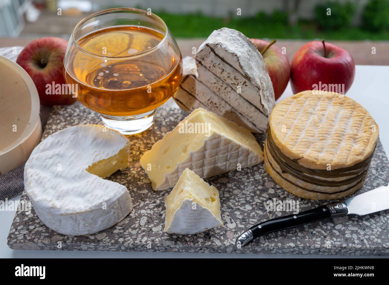 Cow cheeses of Normandy region - camembert, livarot, neufchatel, pont l ...