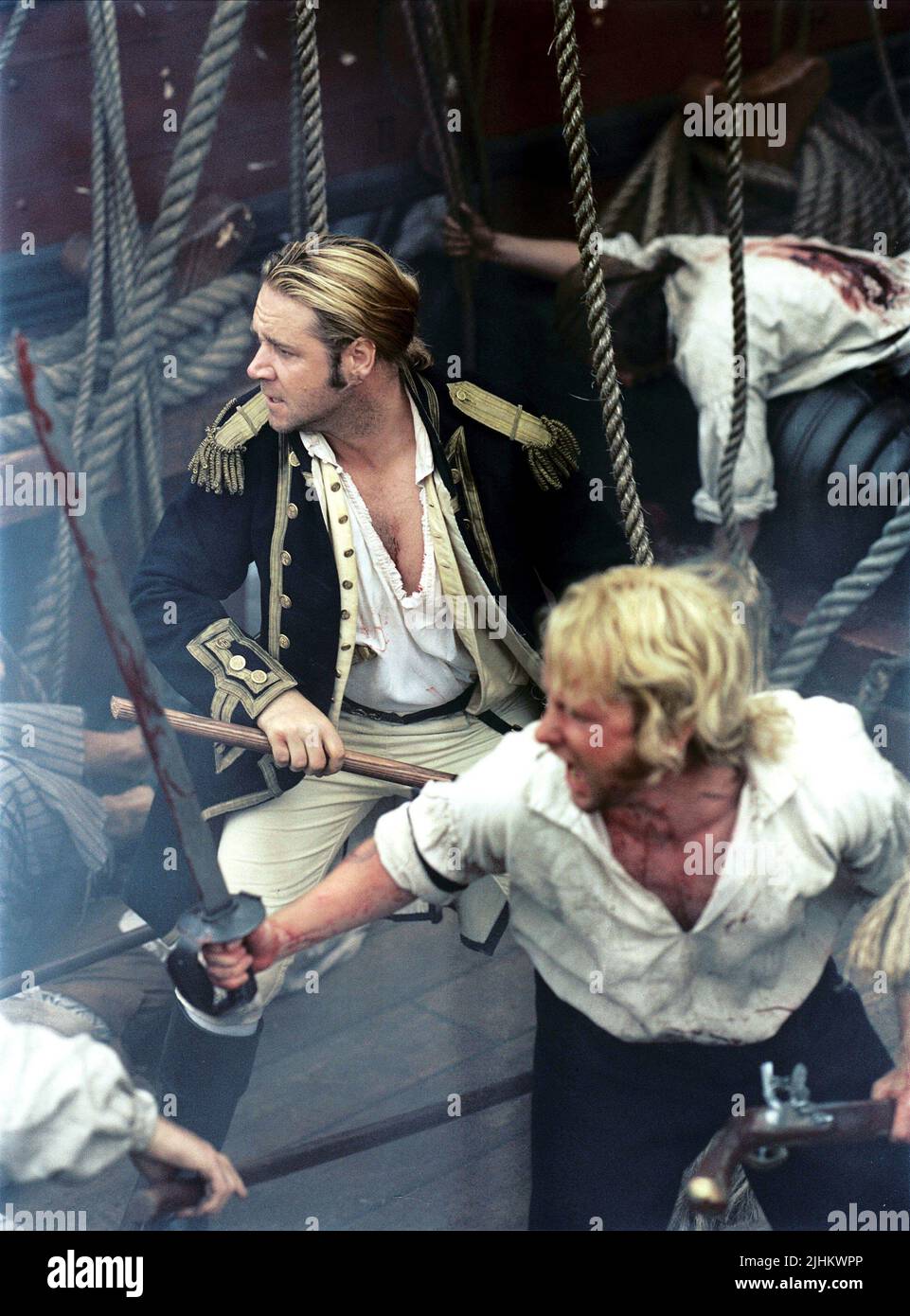 RUSSELL CROWE, BILLY BOYD, MASTER AND COMMANDER: THE FAR SIDE OF THE ...