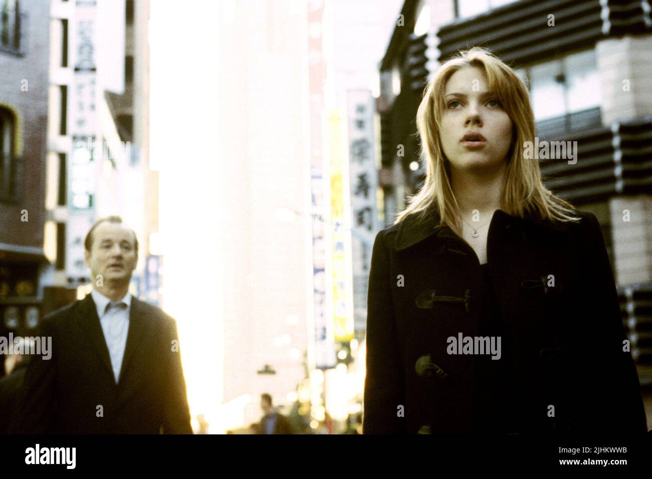 BILL MURRAY, SCARLETT JOHANSSON, LOST IN TRANSLATION, 2003 Stock Photo ...