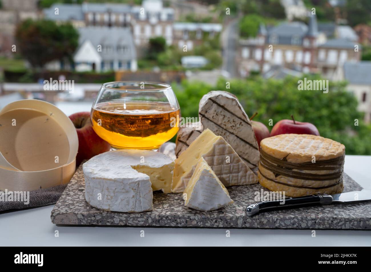Cow cheeses of Normandy region - camembert, livarot, neufchatel, pont l ...