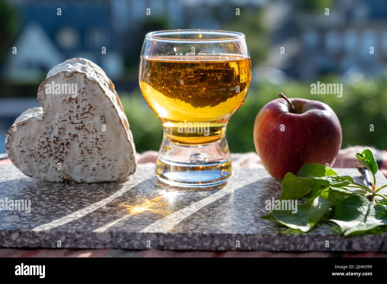 Products of Normandy, cow heart shaped neufchatel lait cru cheese and ...