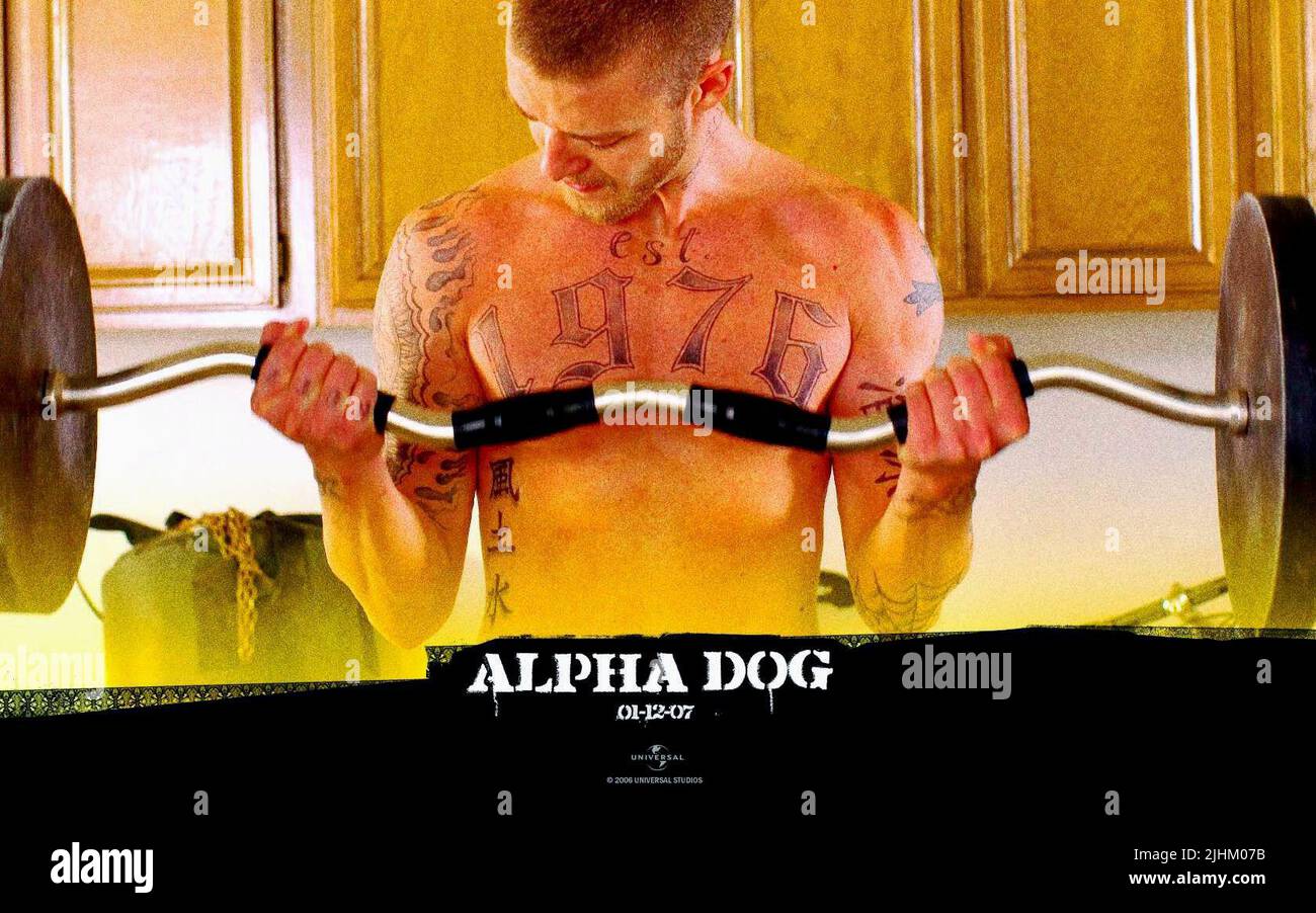 JUSTIN TIMBERLAKE , ALPHA DOG, 2006 Stock Photo - Alamy