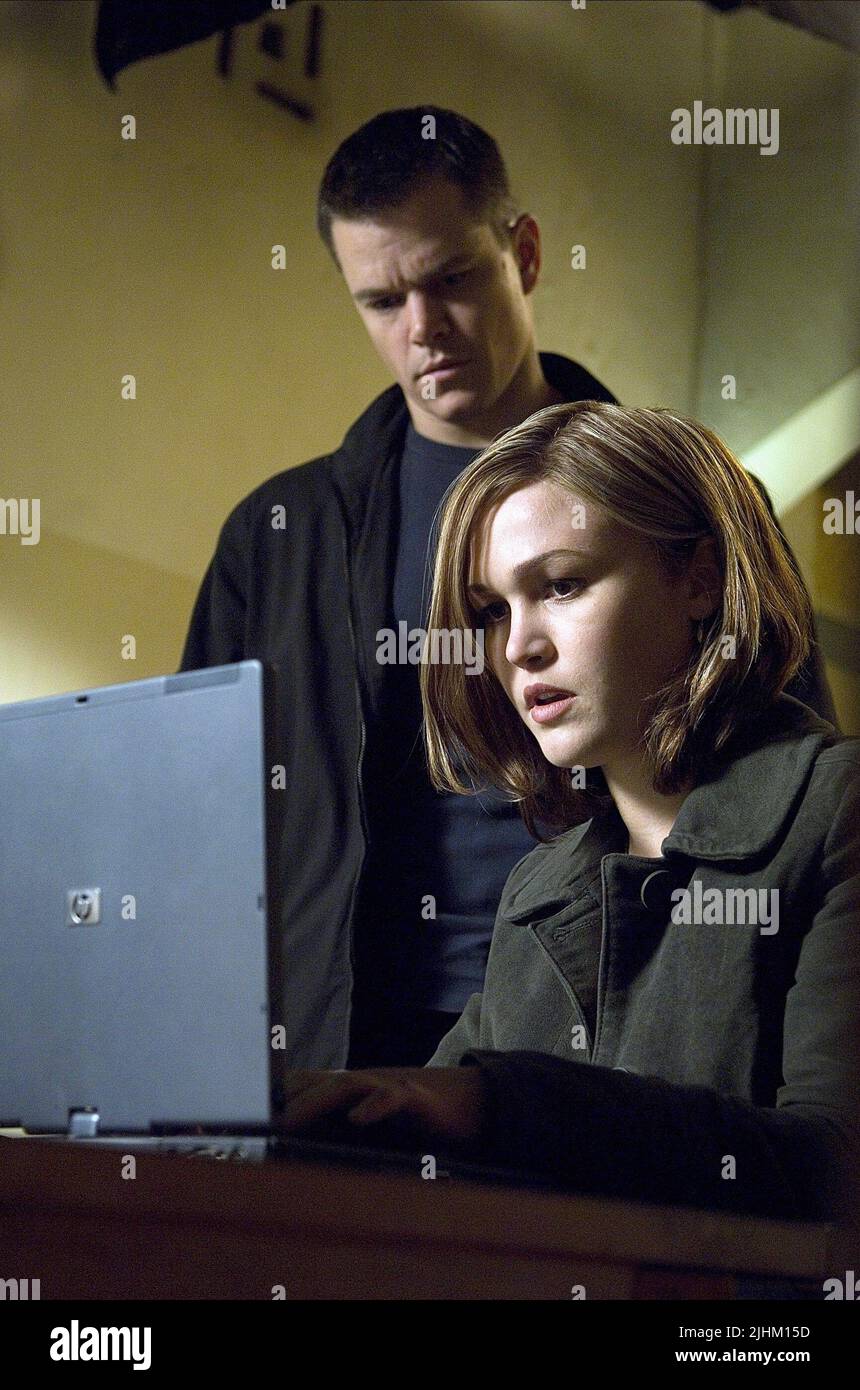 MATT DAMON, JULIA STILES, THE BOURNE ULTIMATUM, 2007 Stock Photo - Alamy