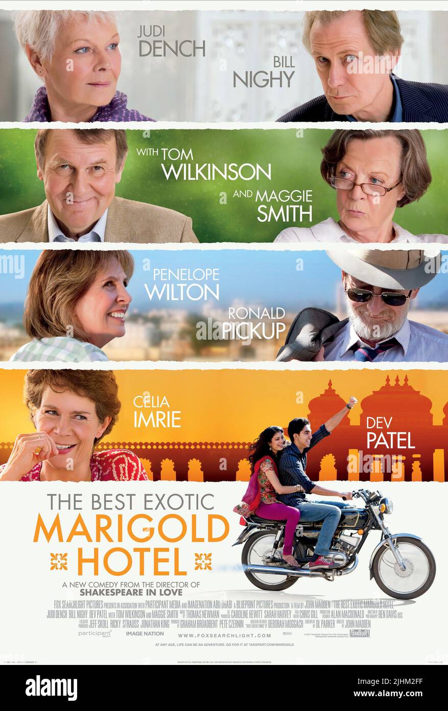 Celia imrie dev patel poster hi-res stock photography and images - Alamy