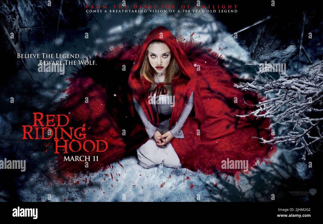 AMANDA SEYFRIED POSTER, RED RIDING HOOD, 2011 Stock Photo - Alamy