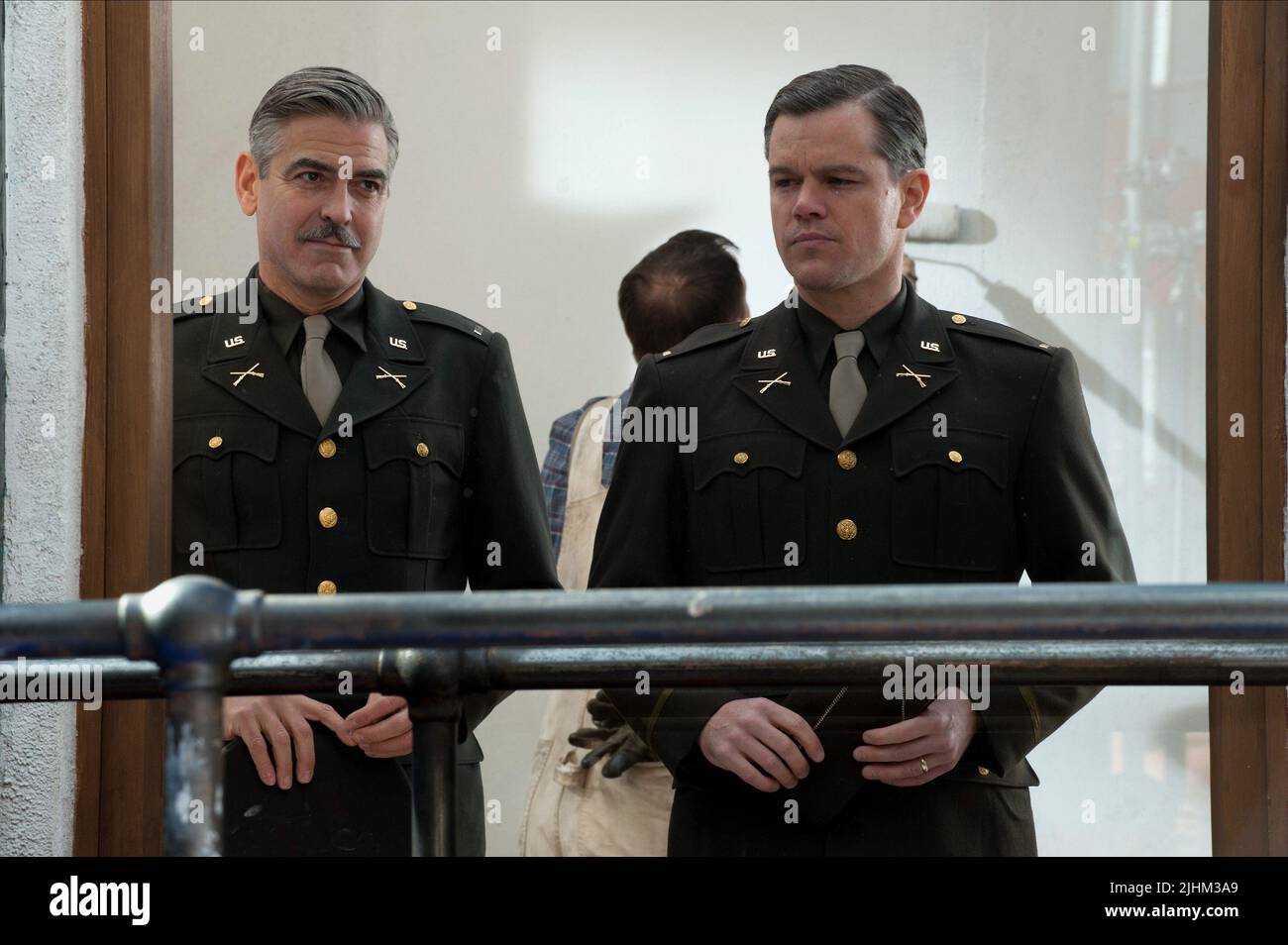 GEORGE CLOONEY, MATT DAMON, THE MONUMENTS MEN, 2014 Stock Photo - Alamy