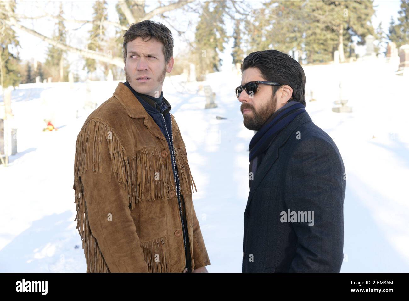 RUSSELL HARVARD, ADAM GOLDBERG, FARGO, 2014 Stock Photo - Alamy