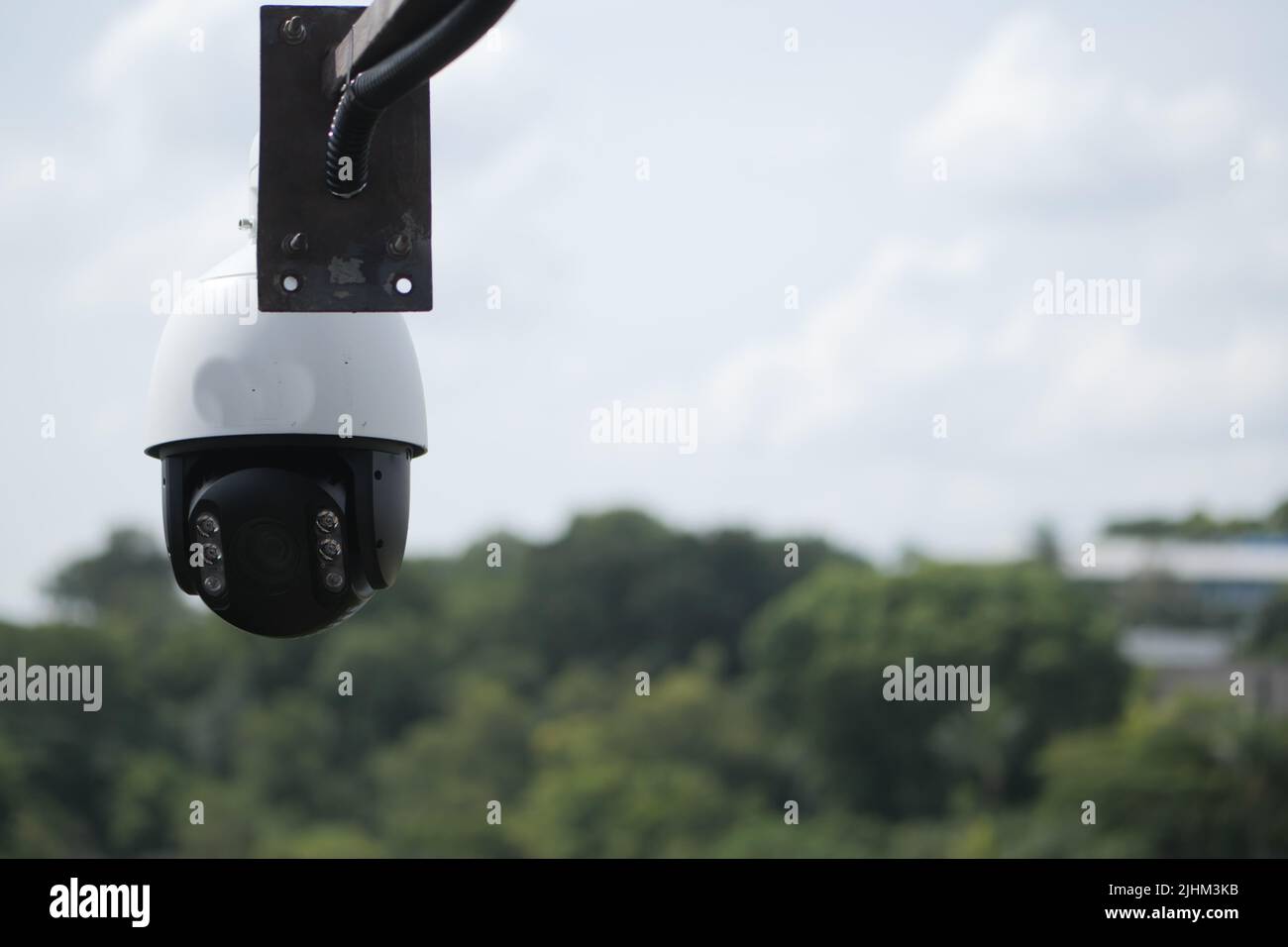 CCTV security camera operating outdoor Stock Photo - Alamy