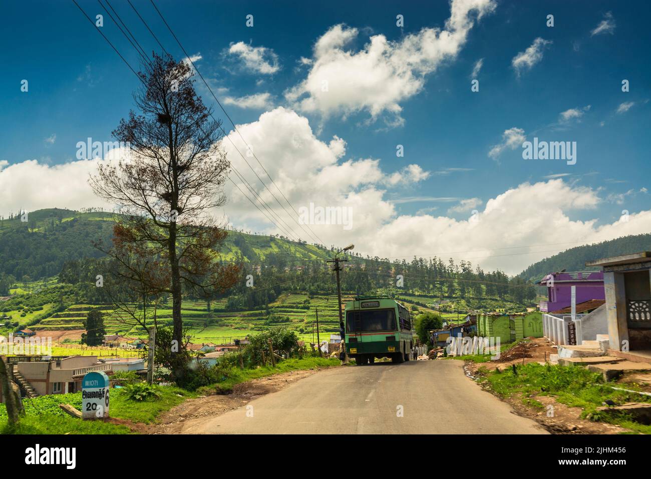 Stunningly beautiful landscape of Ooty, Tamilnadu, India Stock Photo ...