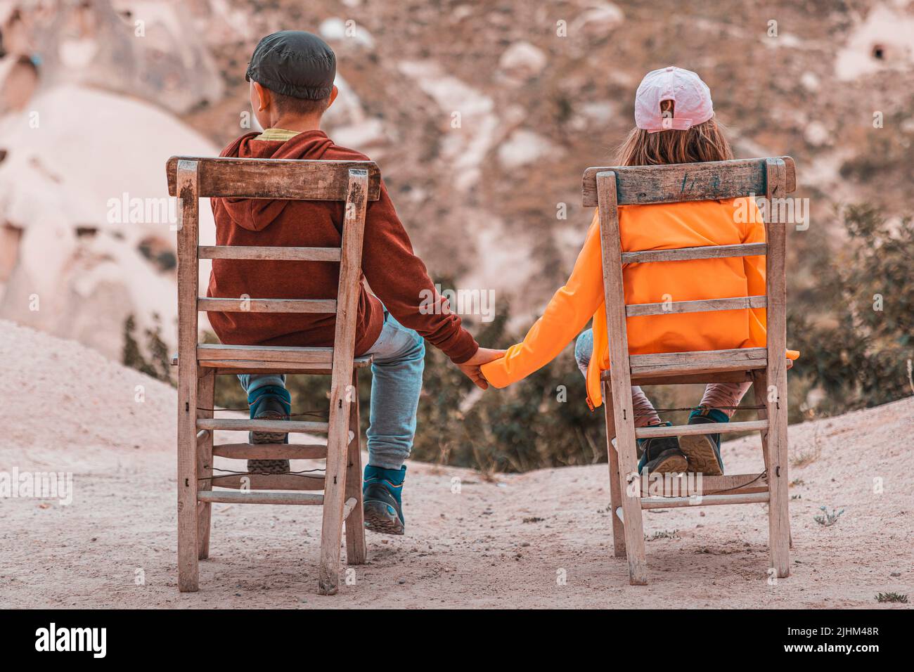 Students Walking In Line Hands Behind Back