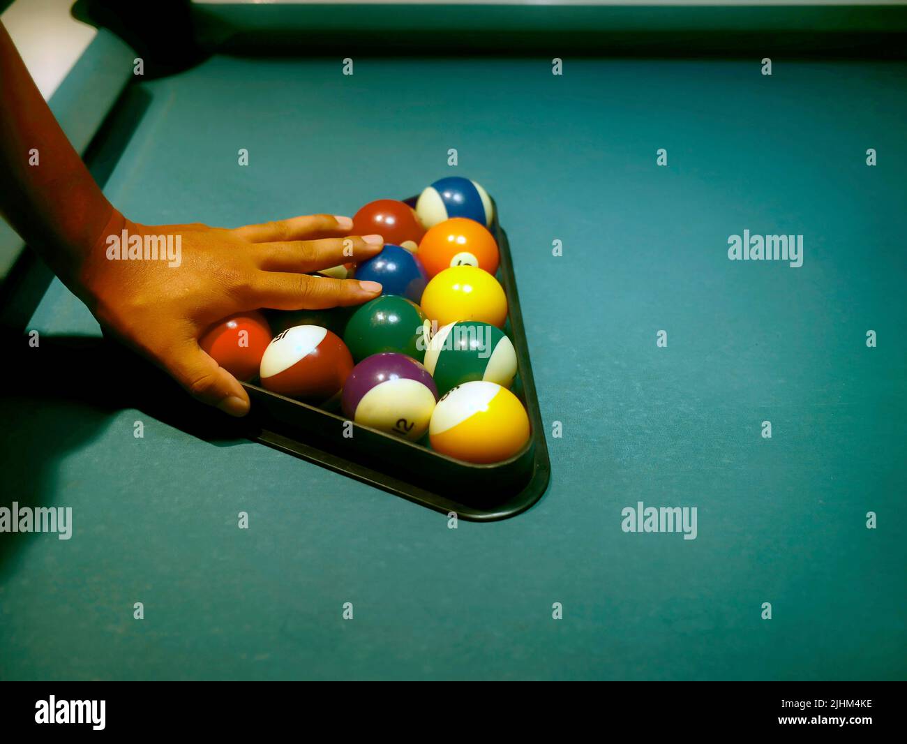 Pool table balls hi-res stock photography and images - Alamy