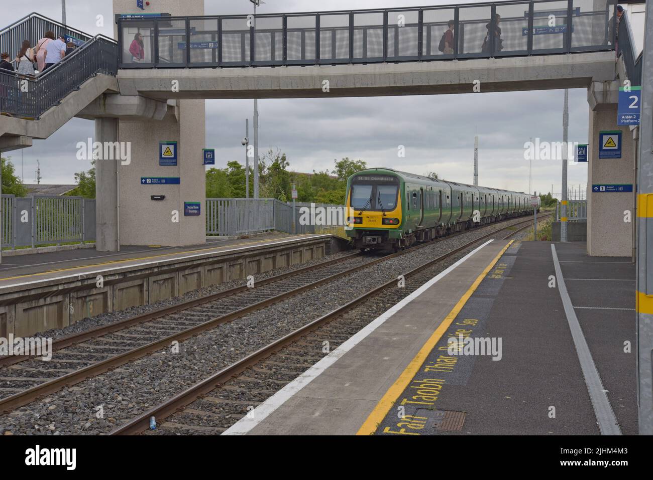 Irish Railways train at Broombridge Station, Dublin, Ireland, July 2022 ...