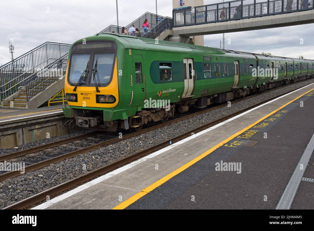 Irish Railways train at Broombridge Station, Dublin, Ireland, July 2022 ...