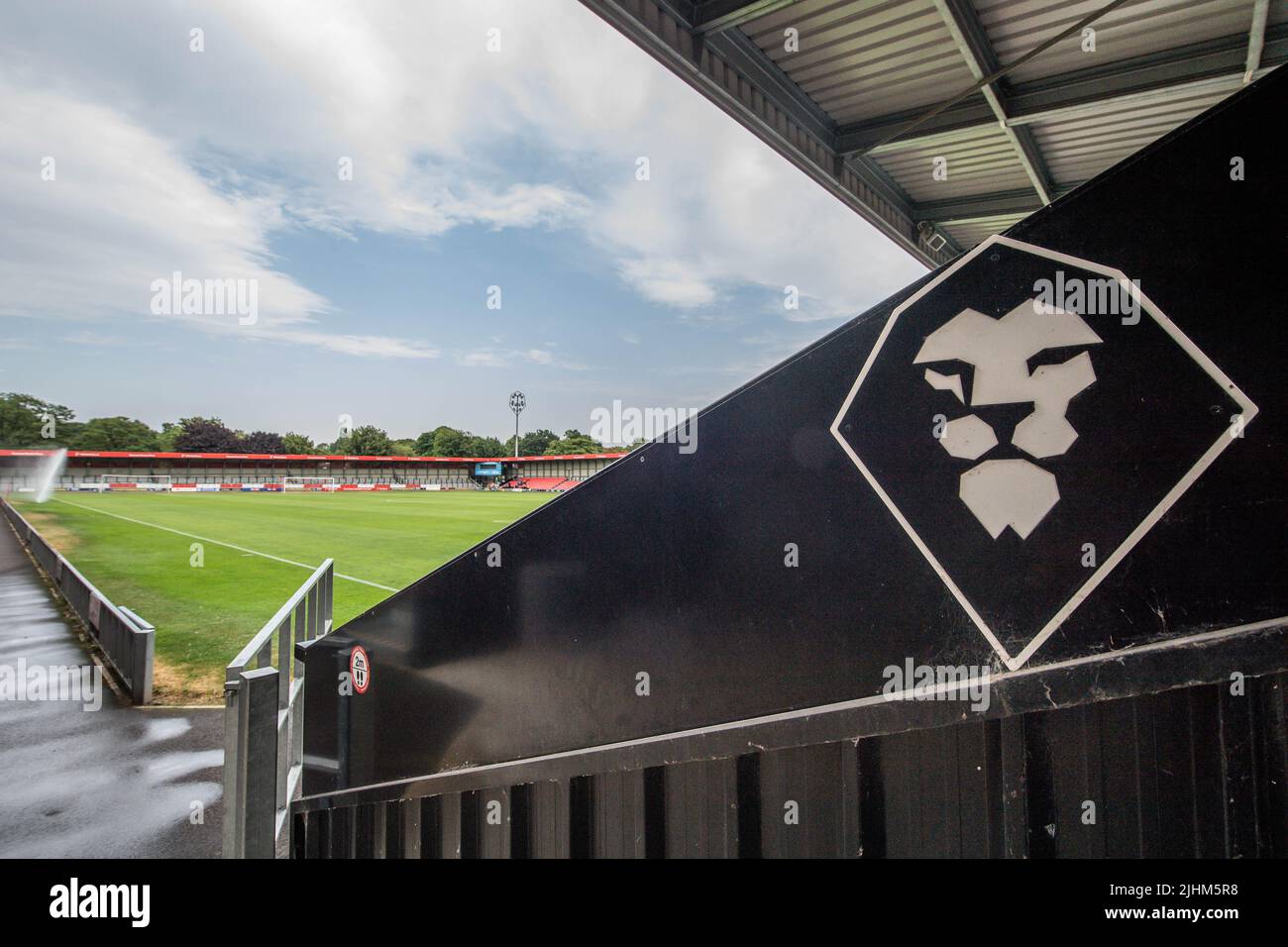 general view of The Peninsula Stadium, Home of Salford City Stock Photo ...